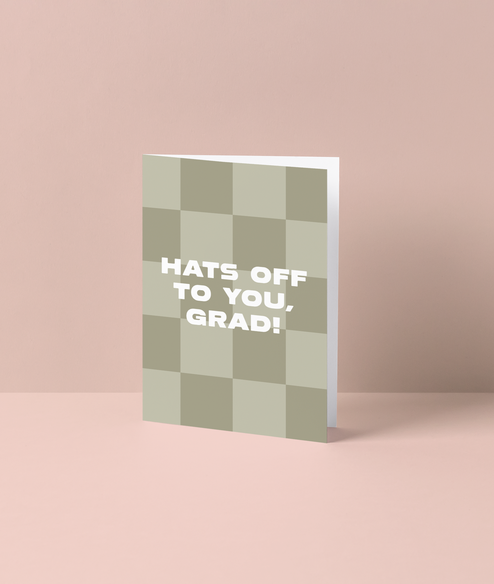 Checkered Hats Off To You, Grad Card – (BY) ALEISHA