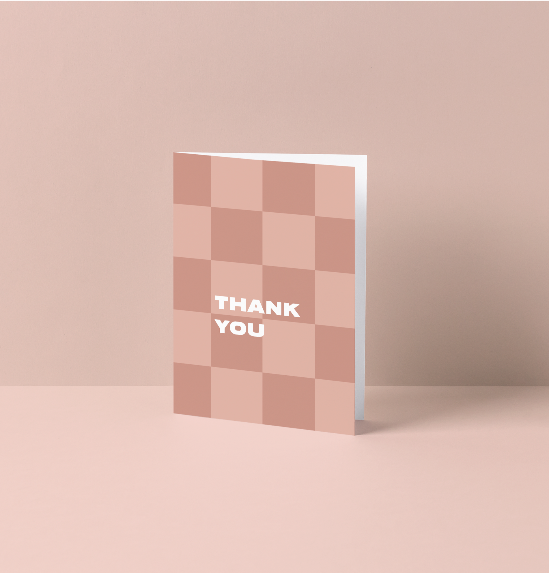 Checkered Thank You Card – (BY) ALEISHA
