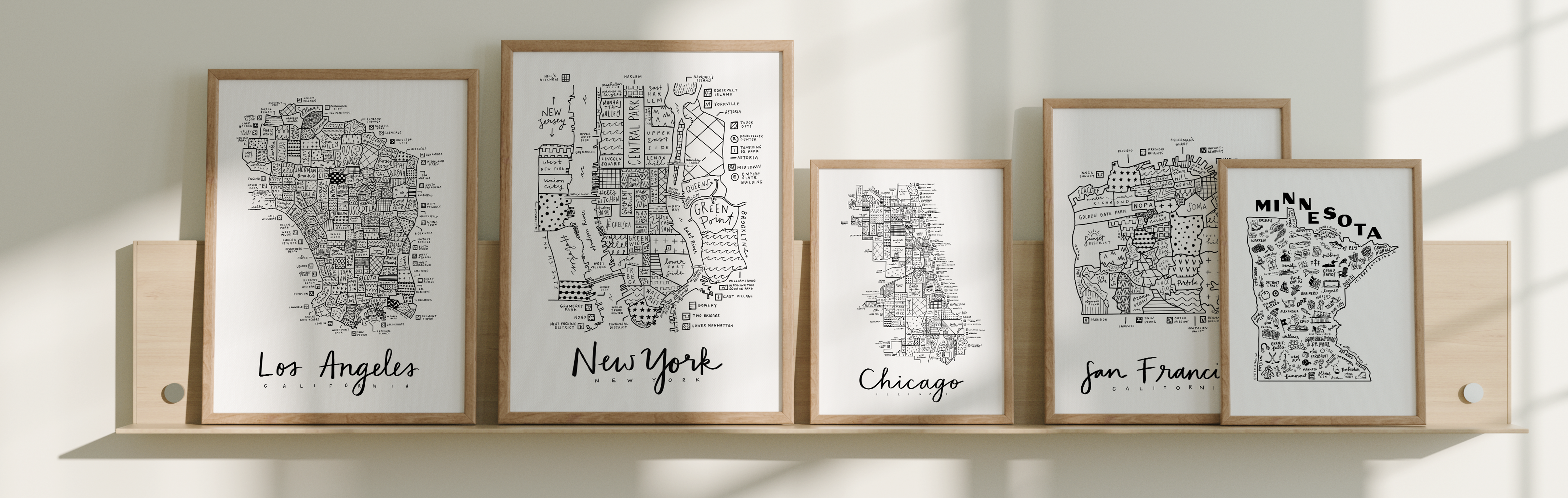 Hand Painted Maps – (BY) ALEISHA