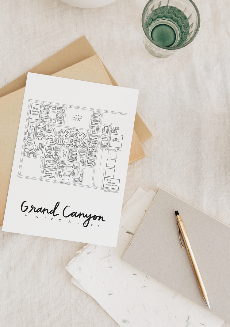 Grand Canyon University Campus Map Print – (BY) ALEISHA