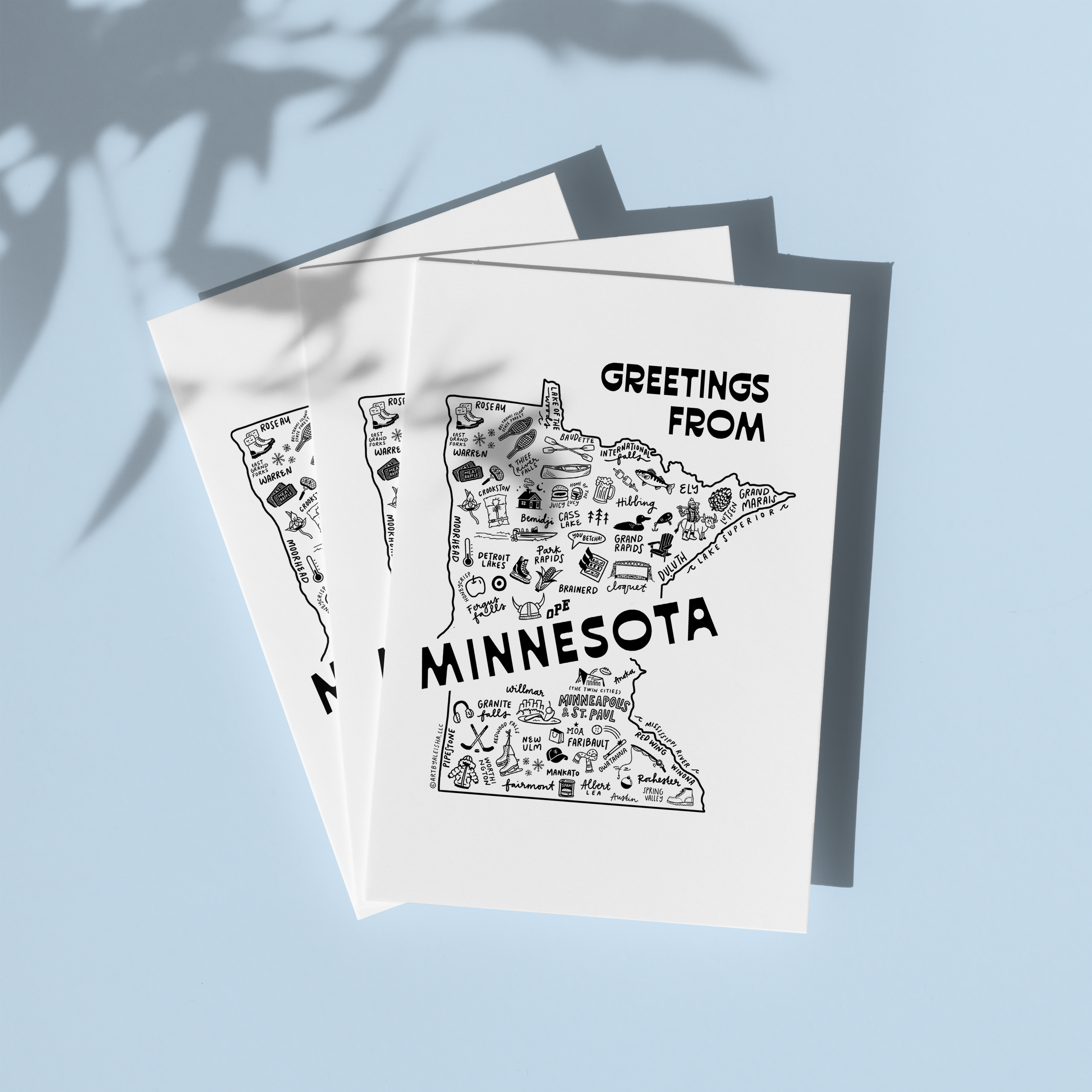 Greetings from Minnesota Card – (BY) ALEISHA
