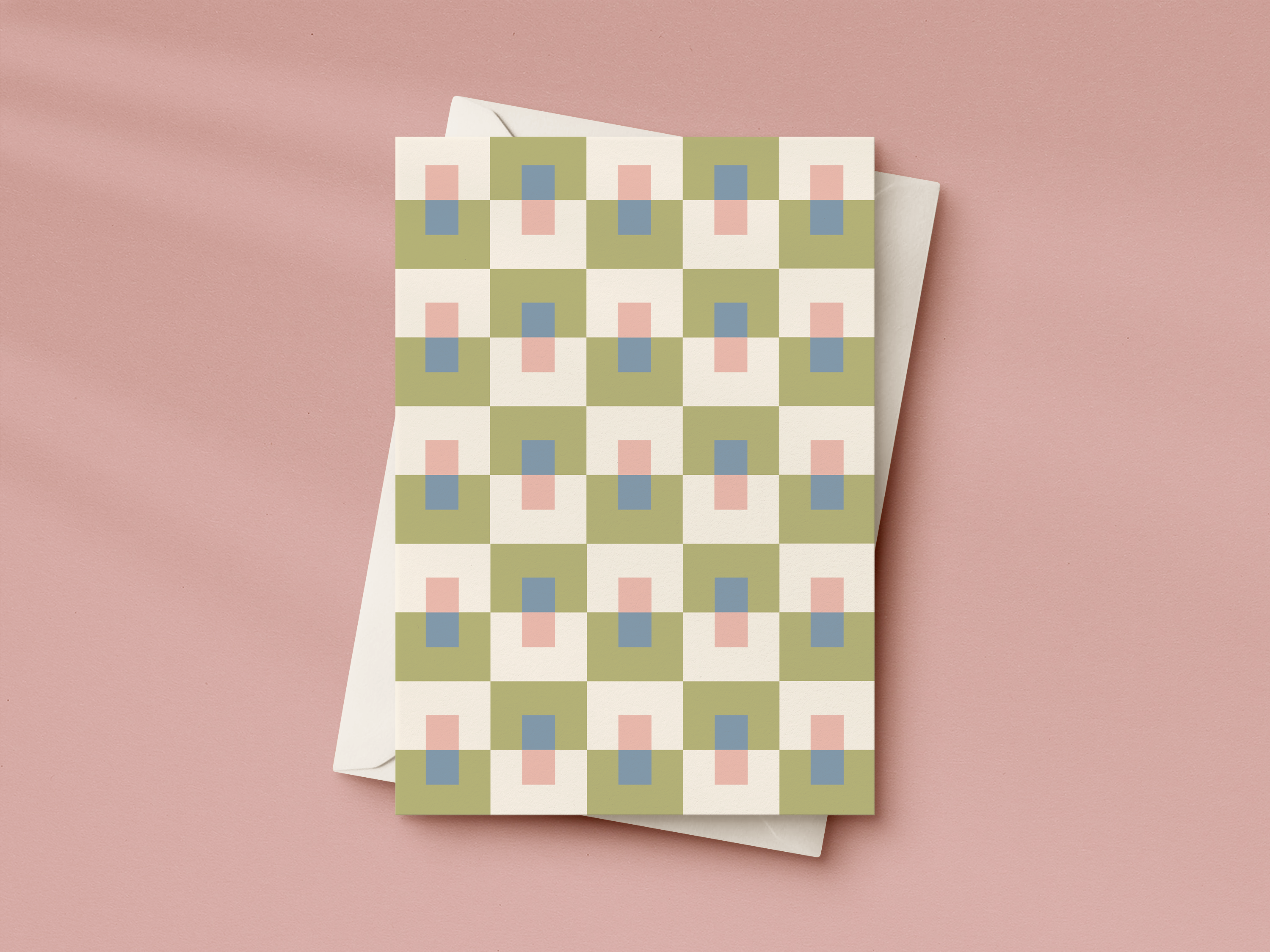 Pastel Patchwork 07 Greeting Card – (BY) ALEISHA