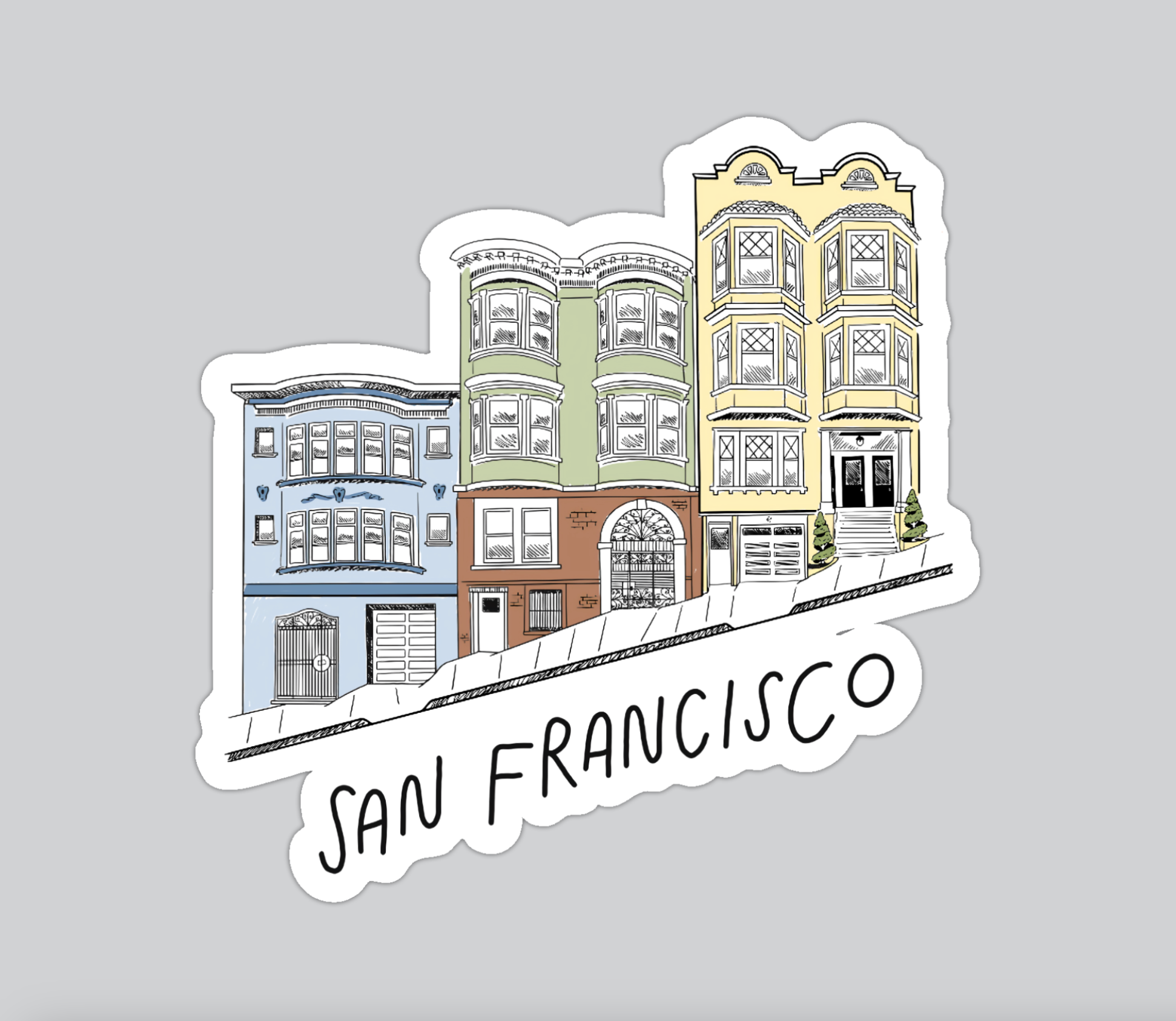 Home Sweet San Francisco Sticker – (BY) ALEISHA