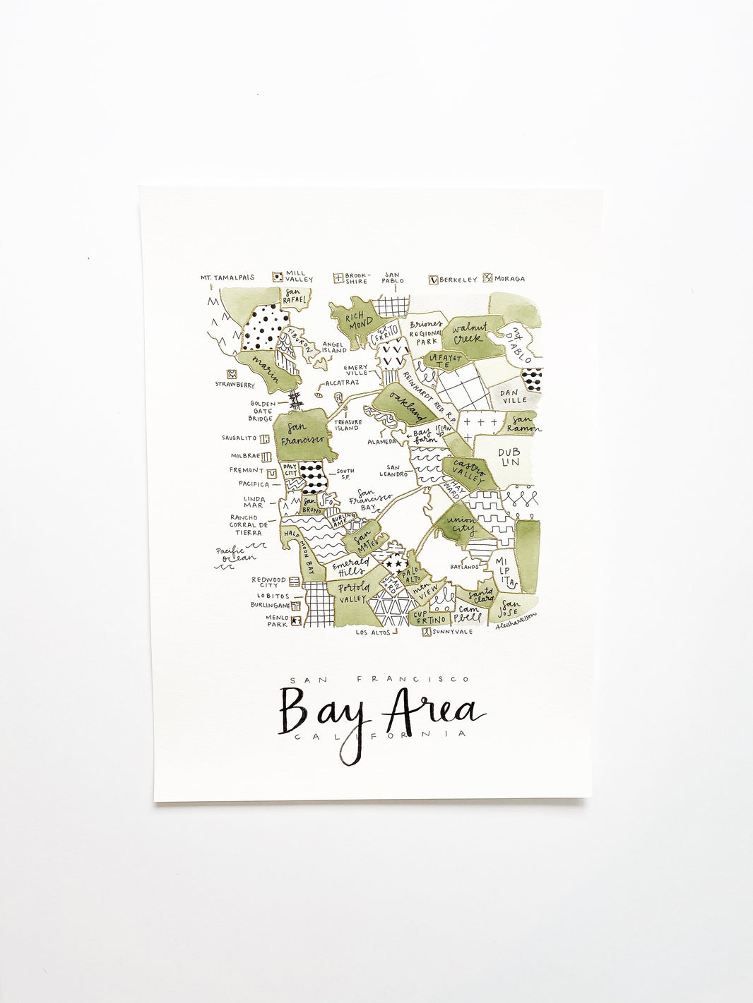 Hand Painted Maps – (BY) ALEISHA