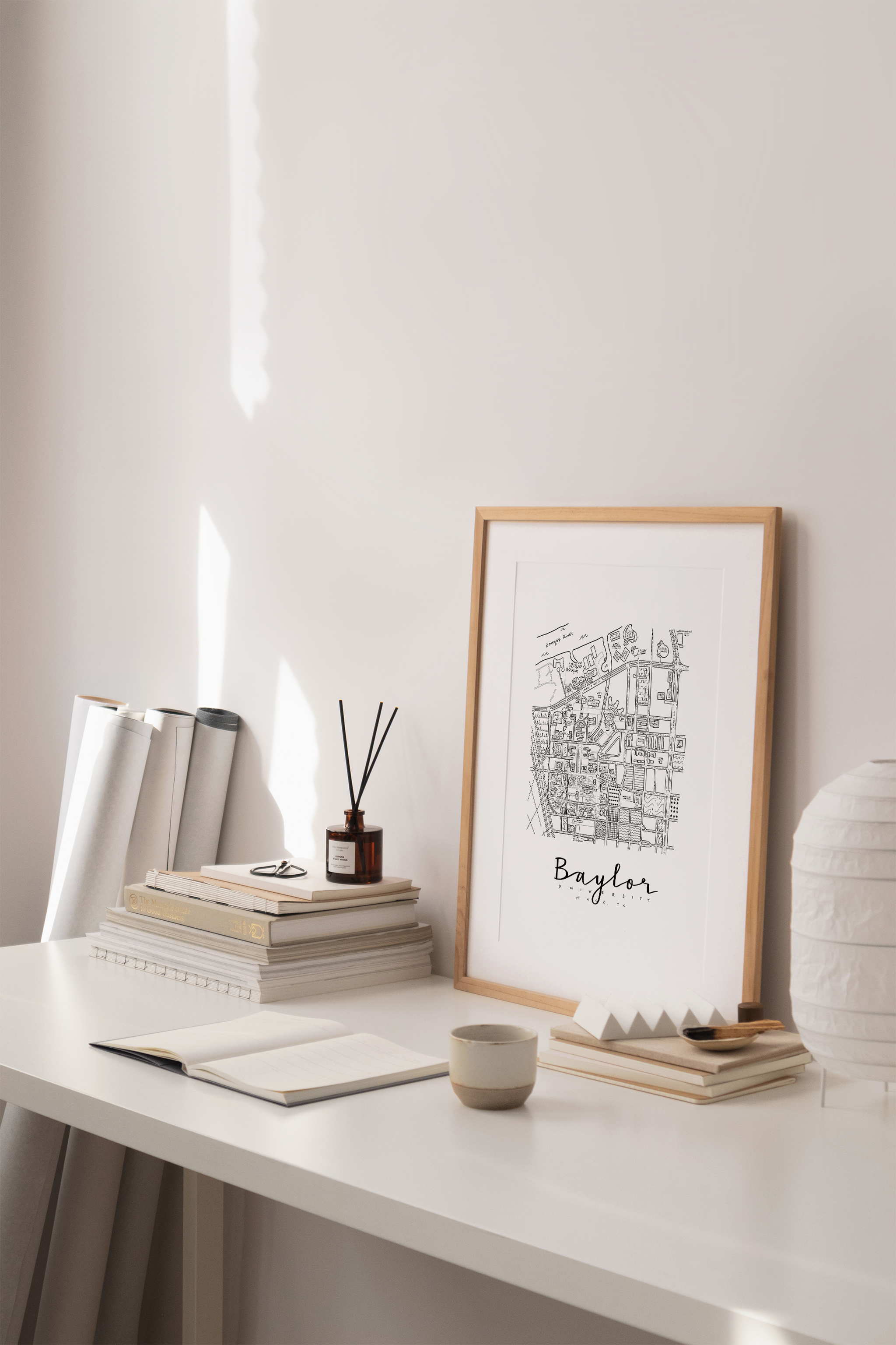 Baylor University Campus Map Print – (BY) ALEISHA