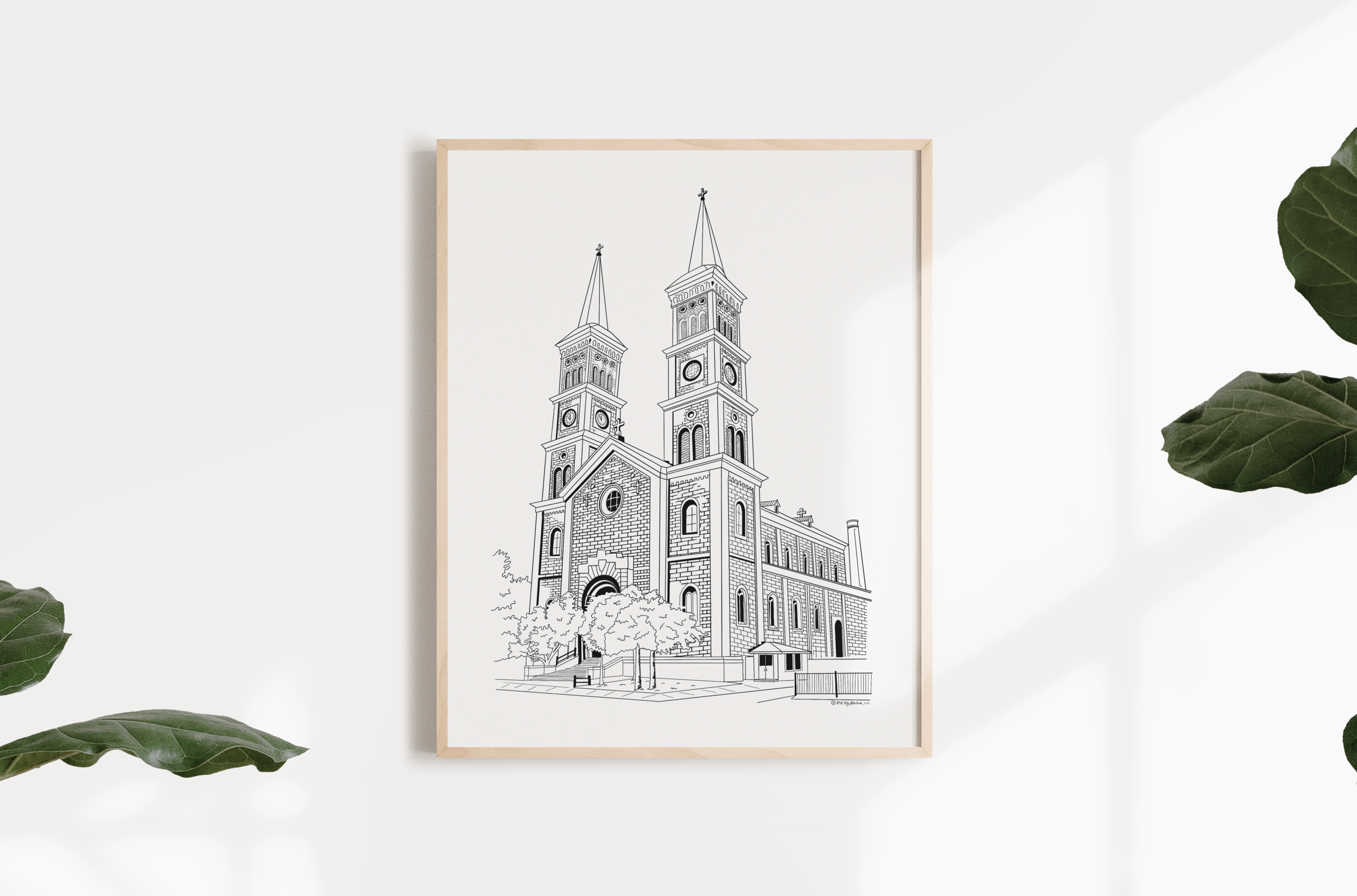 Church of The Assumption (St. Paul, MN) Print – (BY) ALEISHA