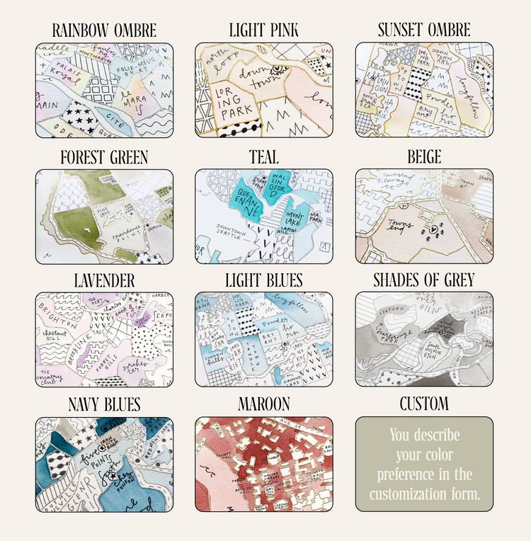 Hand Painted Virginia Tech Campus Map – (BY) ALEISHA